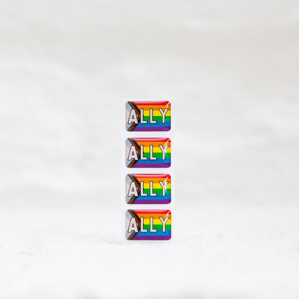 Pride flag sticker for your name badge! badgie.co – Badgie