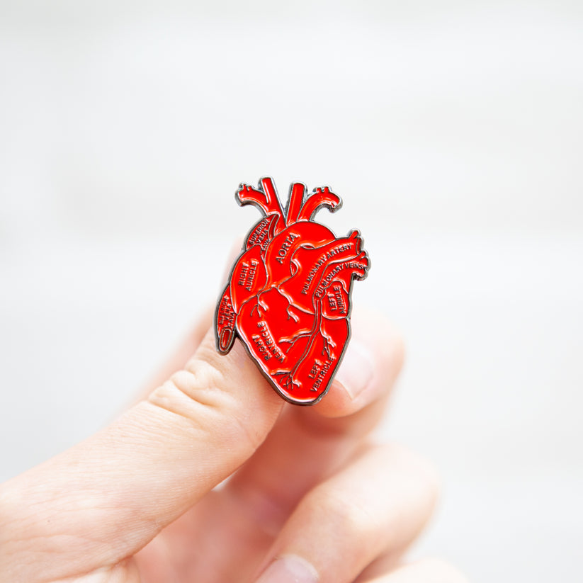 Heart Pin Anatomical – Badgie