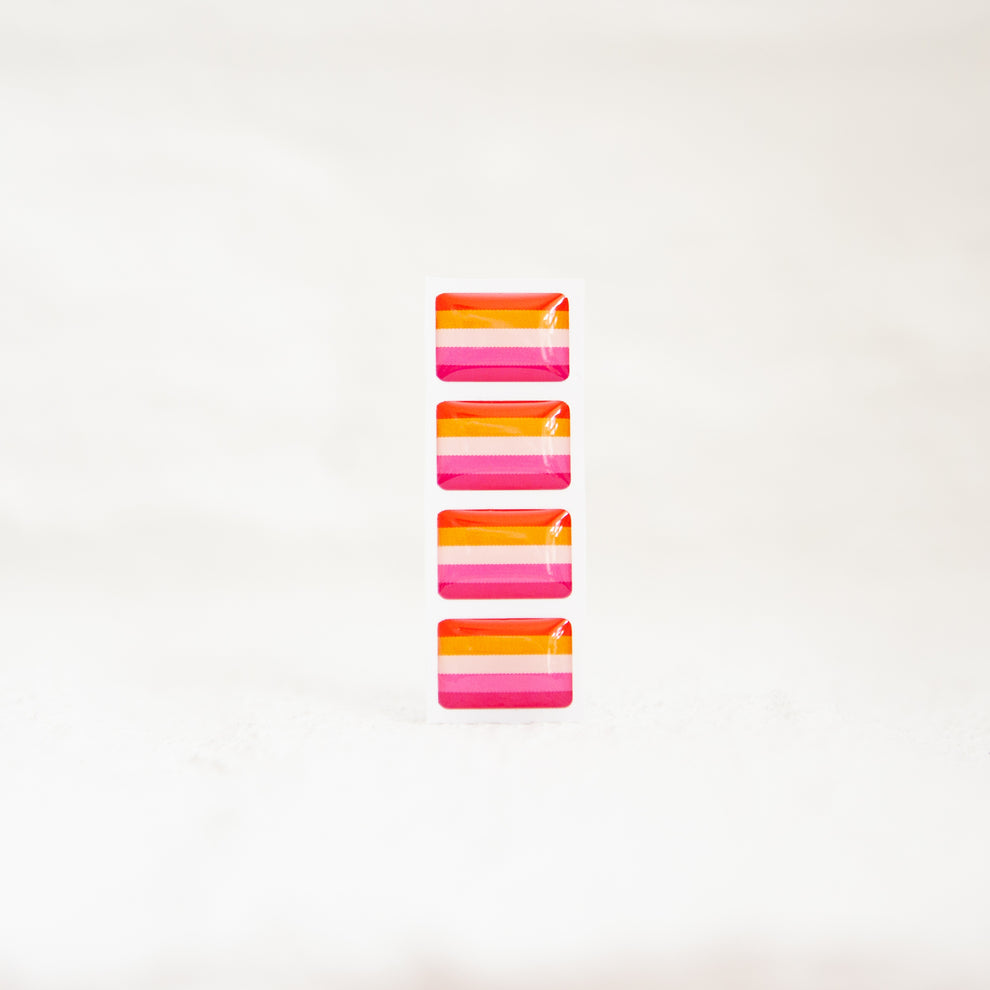 Pride flag sticker for your name badge! badgie.co – Badgie