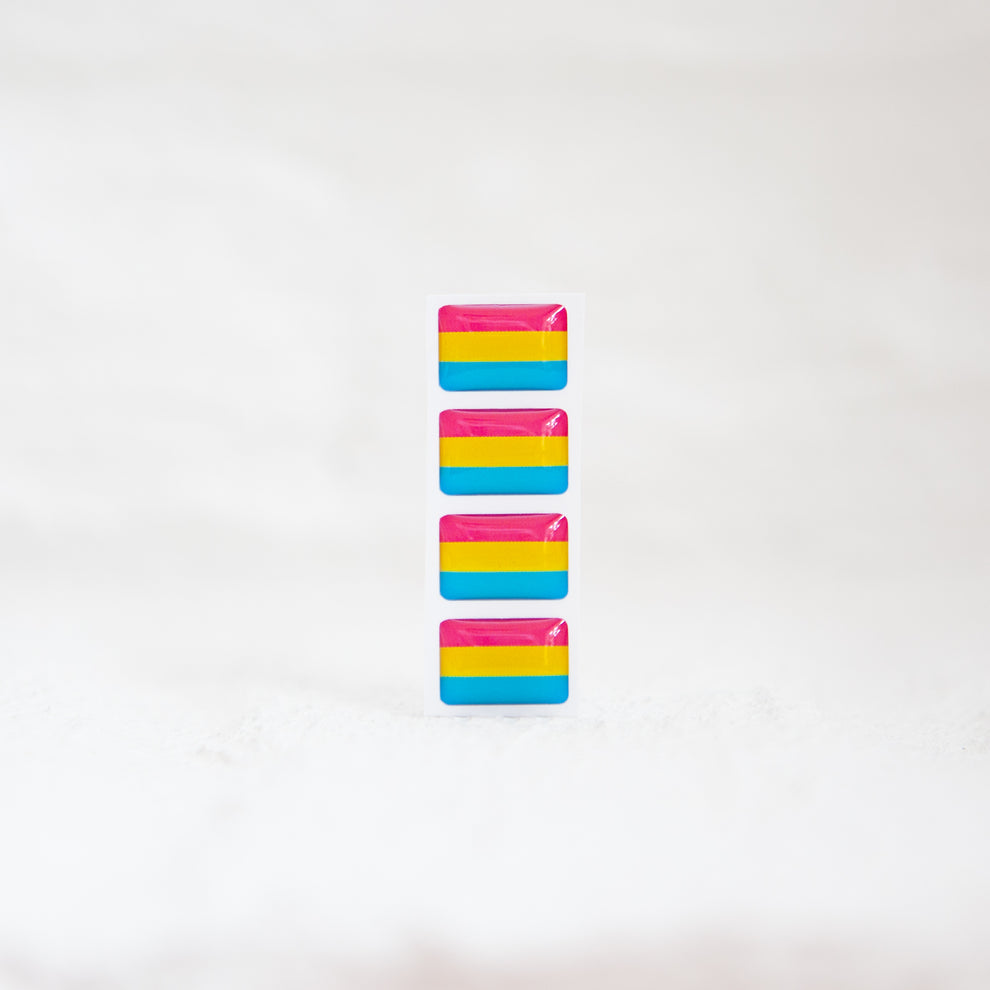 Pride flag sticker for your name badge! badgie.co – Badgie